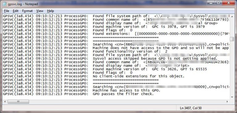 Отладочный журнал обработки GPO на клиентах — gpsvc.log | Windows для ...