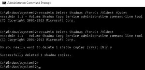 Vssadmin — удаление теневых копий | Windows для системных администраторов