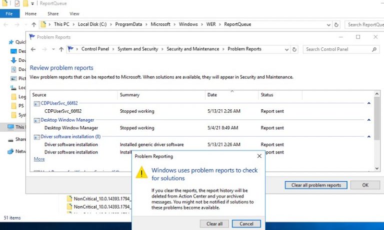Служба Windows Error Reporting и очистка каталога WER\ReportQueue в Windows | Windows для ...