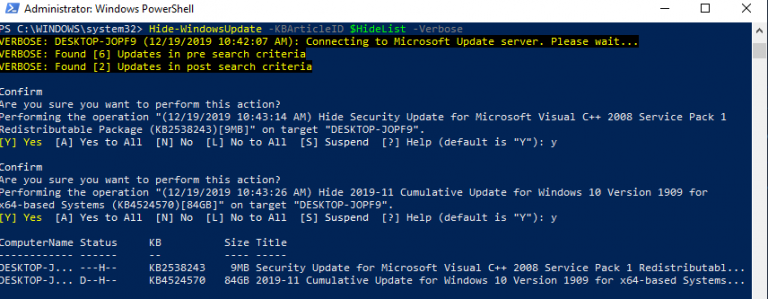 Установка обновлений в Windows c помощью PowerShell модуля PSWindowsUpdate | Windows для ...