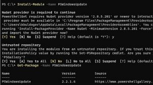 Установка обновлений в Windows c помощью PowerShell модуля PSWindowsUpdate | Windows для ...