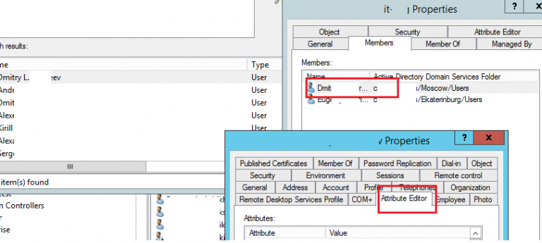 Используем редактор атрибутов объектов Active Directory | Windows для ...