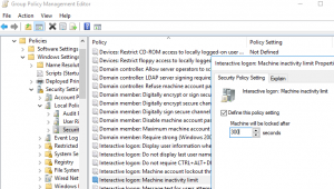 Блокировка экрана компьютера при бездействии через GPO | Windows для ...