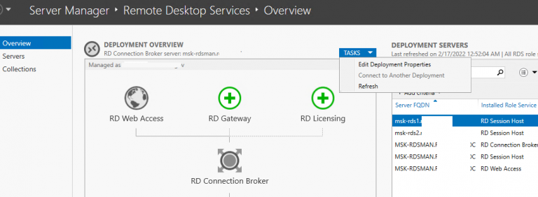 Установка и настройка фермы Remote Desktop Services (RDS) в Windows ...